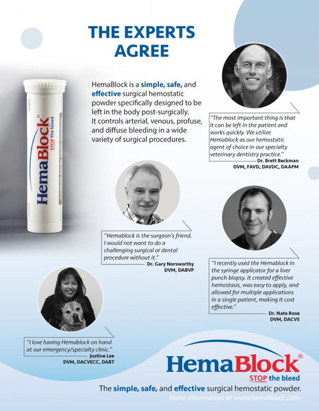 Hemablock 5 Packets for Hemostasis in Veterinary Dentistry – Dr Bretts Pets